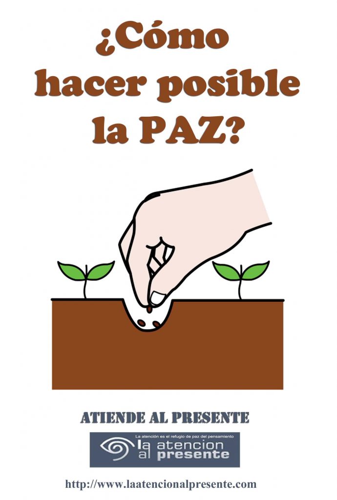 ¿Cómo hacer posible la PAZ? La Atencion Al Presente basada en Mindfulness